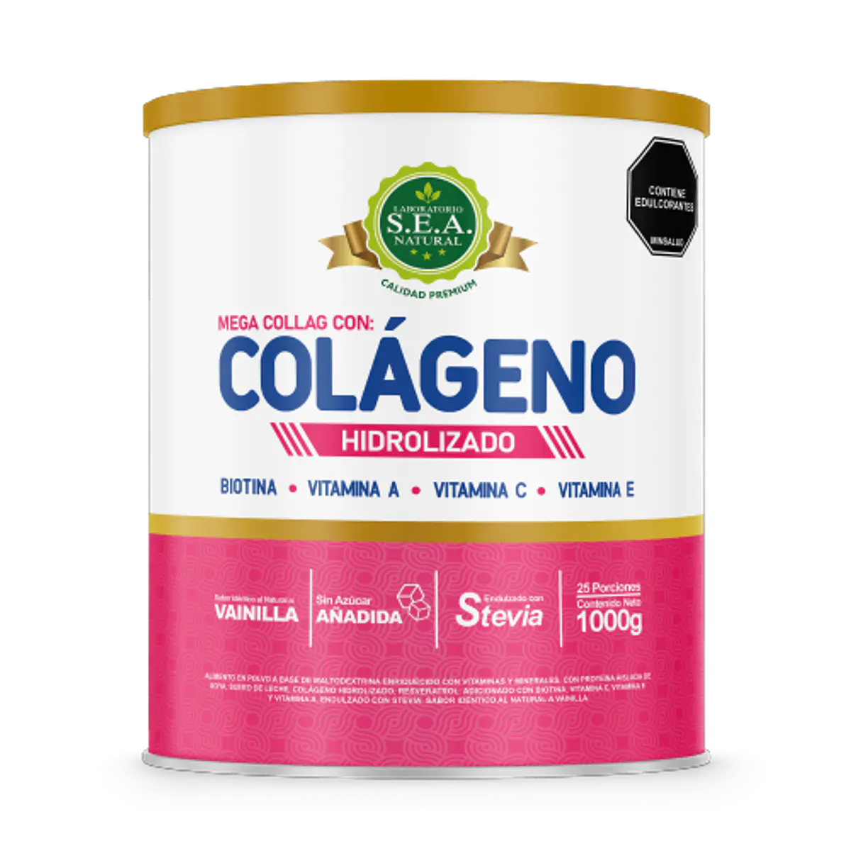 Mega Colágeno Hidrolizado 1000g | Sea Natural | Alimentos Naturales ...