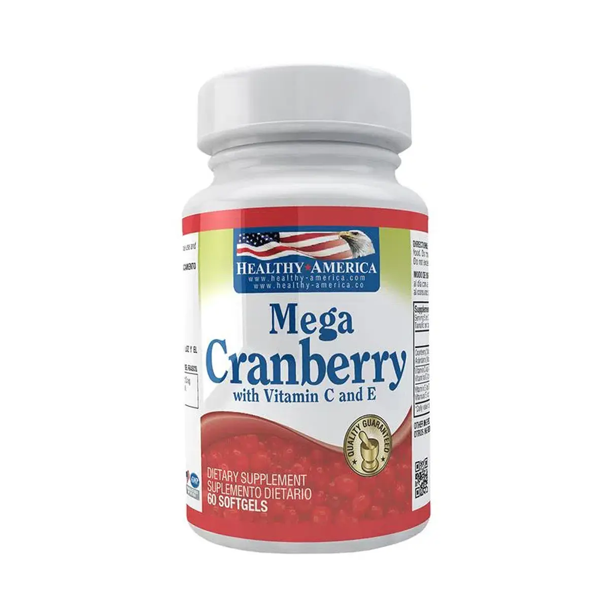 Mega Cranberry Fruto - 60 Cápsulas Blandas | HEALTHY AMERICA ...