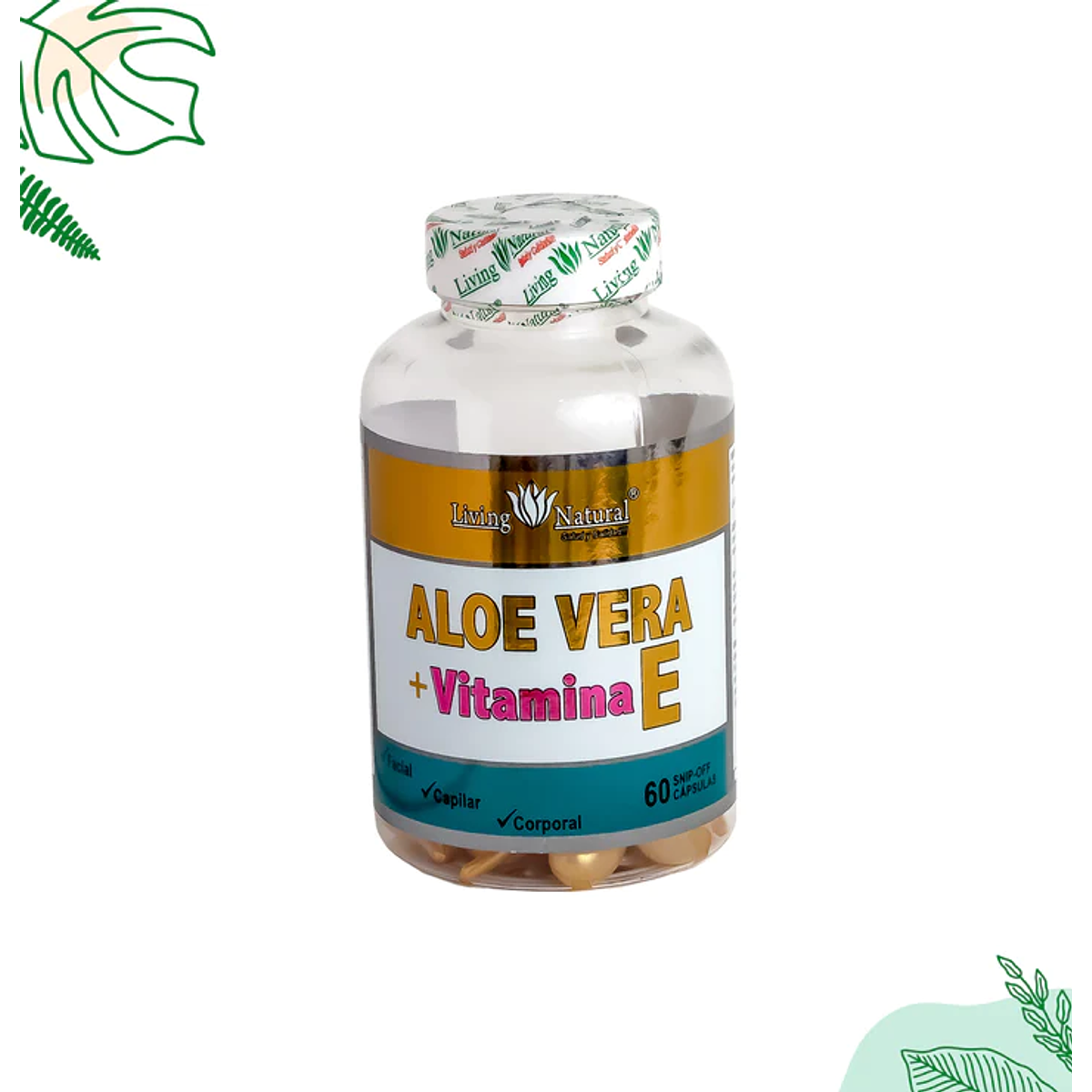 Suplemento de Aloe Vera con Vitamina E para una piel radi... | Naturales Vida Sana