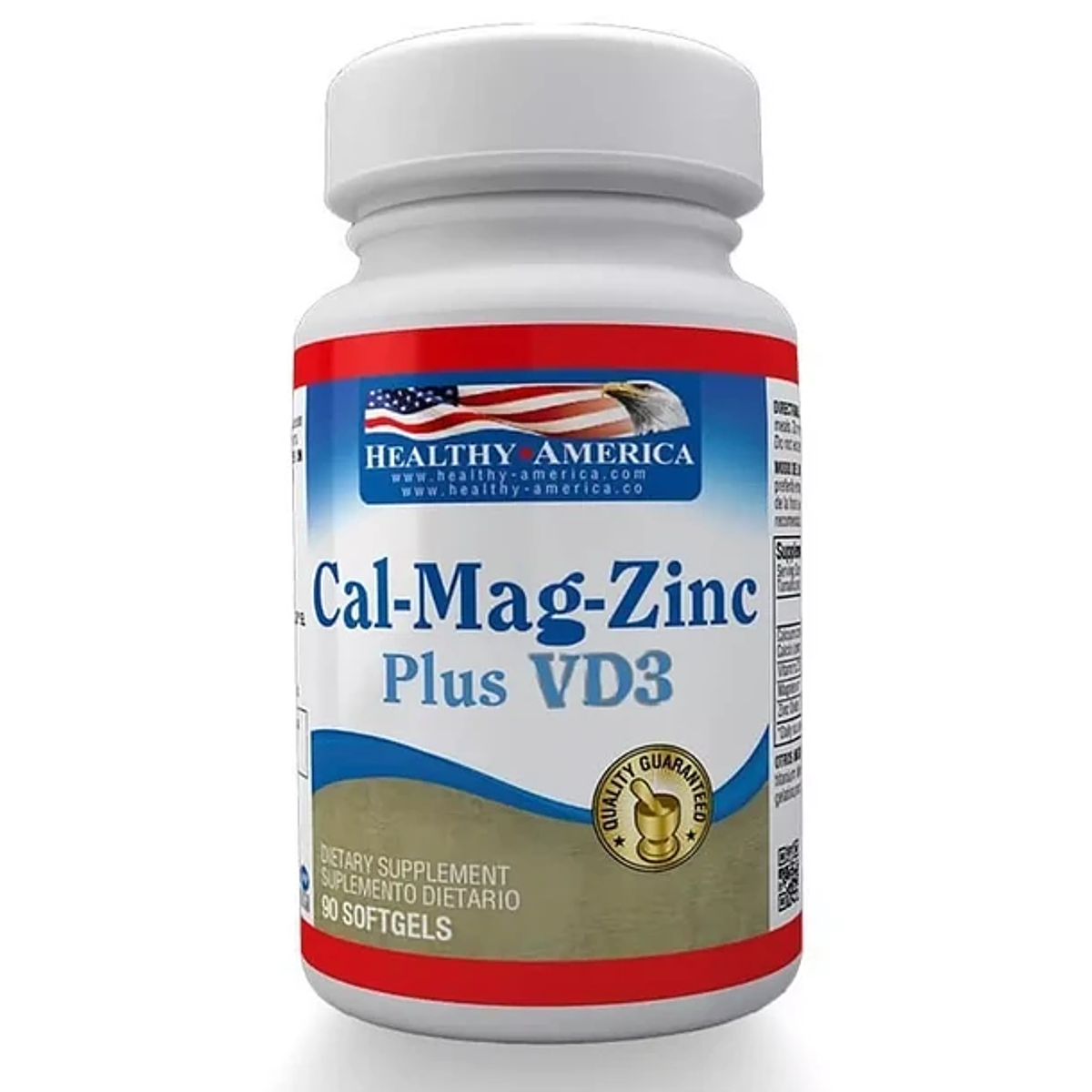 Calcio, Magnesio, Zinc y Vitamina D3 - 90 Caplets | HEALT ...