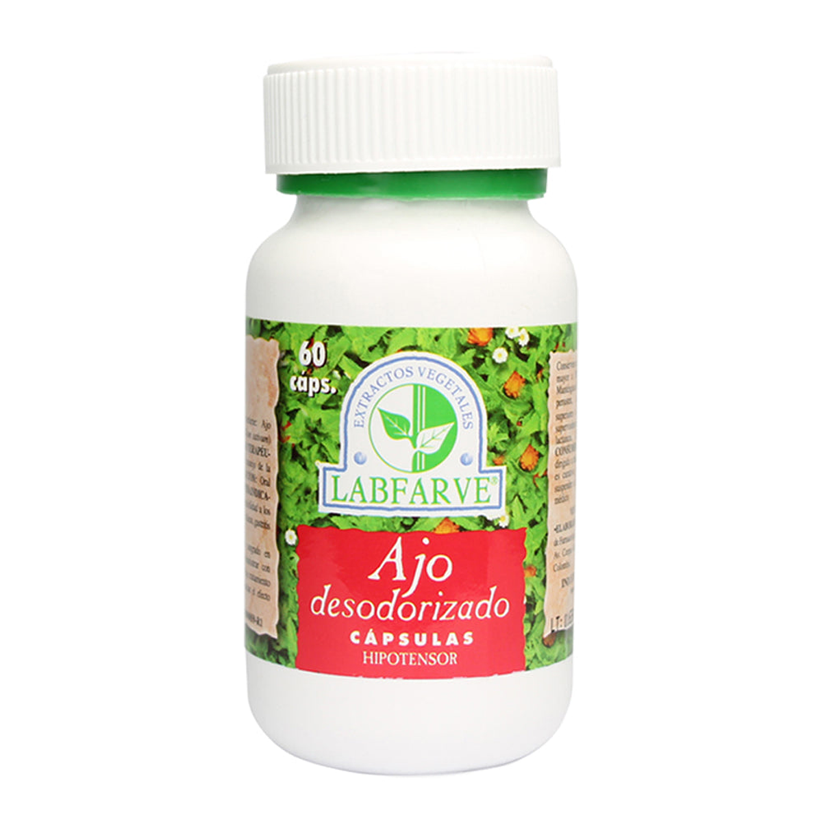 Ajo 60 Cápsulas Hipotensor Natural y Cardioprotector | Naturales Vida Sana