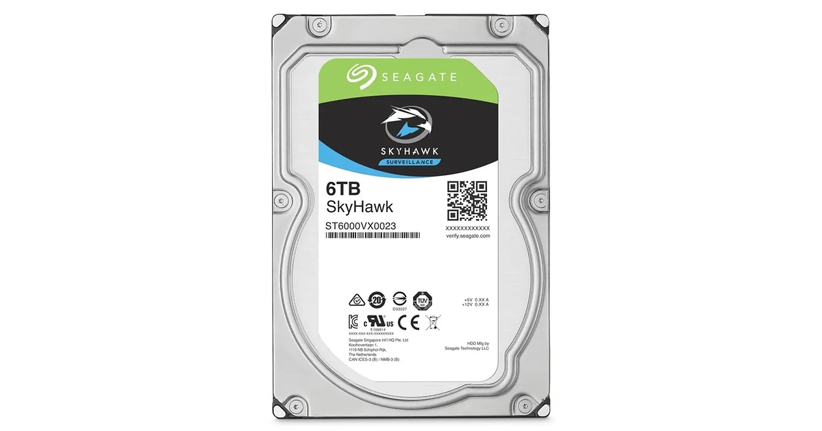 ST6000VX008. Disco Duro de 6Tb Segate SkyHawk.