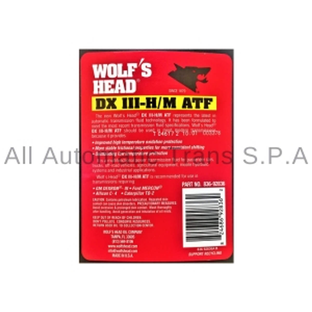 ACEITE WOLFS HEAD ATF DEXRON III
