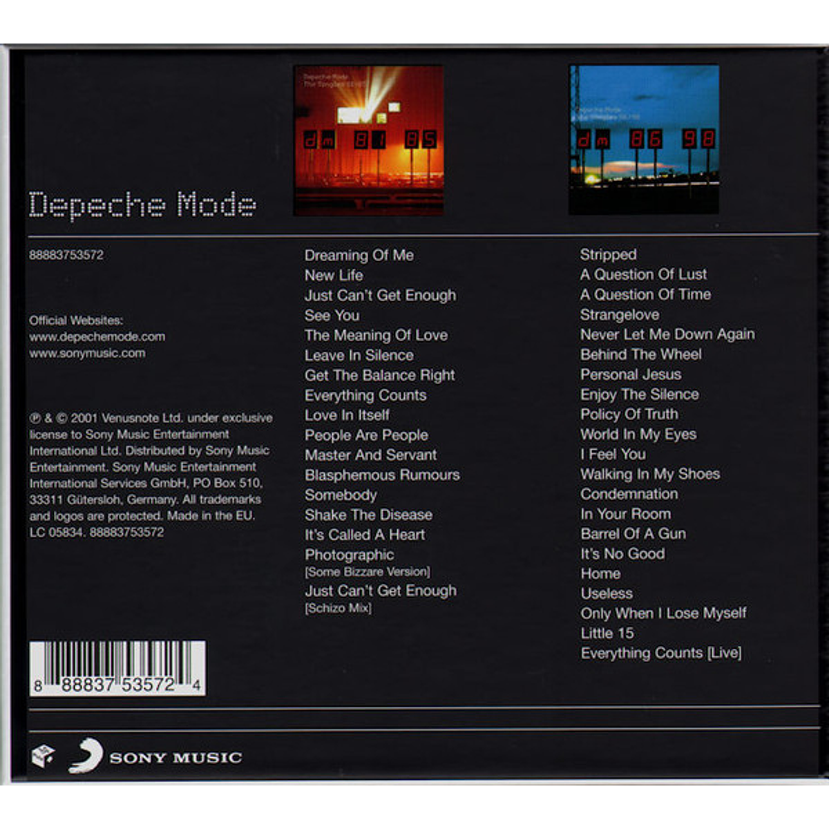 Depeche Mode – The Singles 81>98 - 3 Cds - Box Set - H...