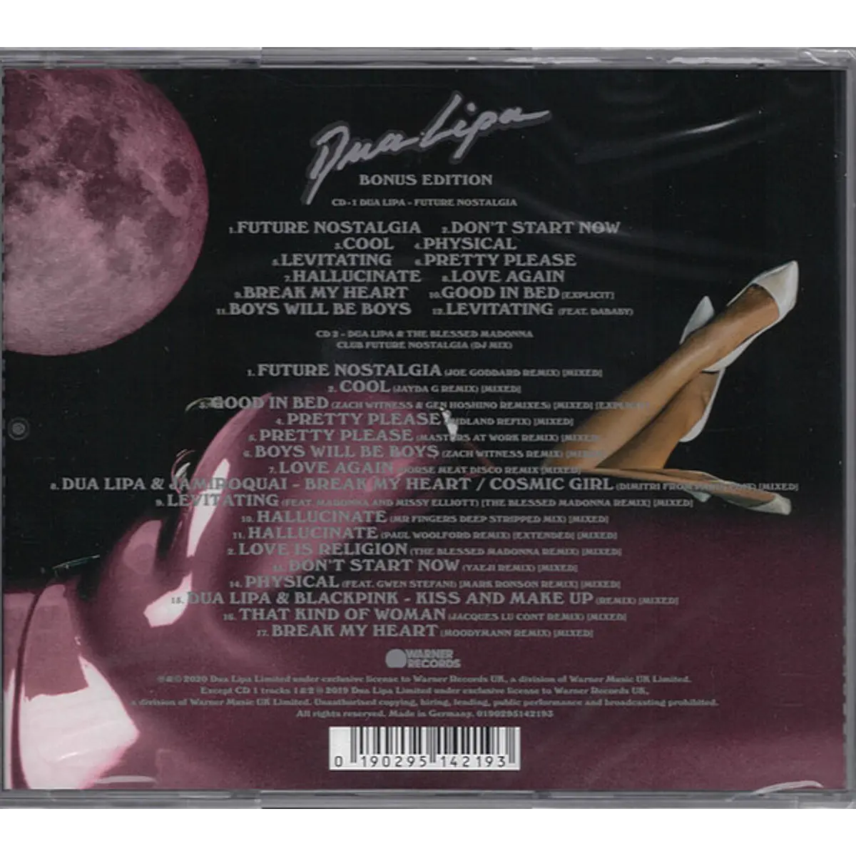 Dua Lipa – Future Nostalgia + Club Future Nostalgia - 2 CDs