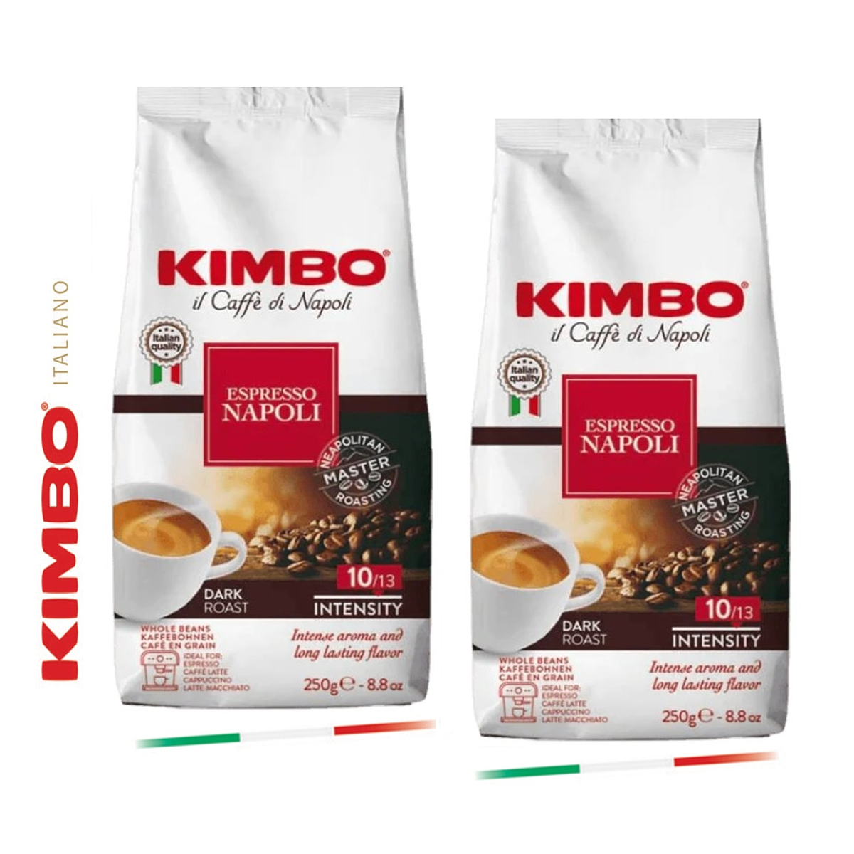 Café Kimbo Espresso Napoli Grano pack 2 un. 250 gr
