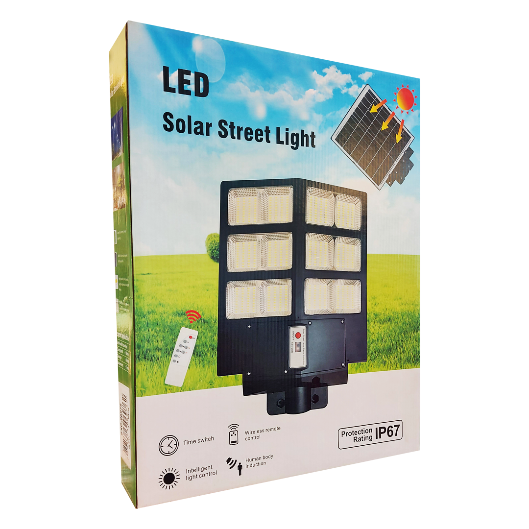 Panel-Foco Solar LED De Exterior 600W. - 6.500K - IP67 + Con