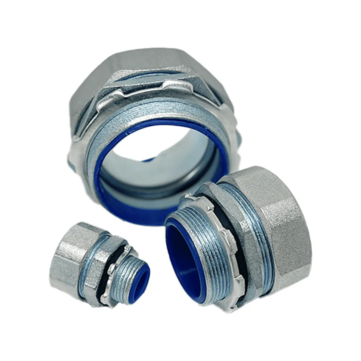 Conector Metálico Recto EMT P/Flex C/PVC 20mm.