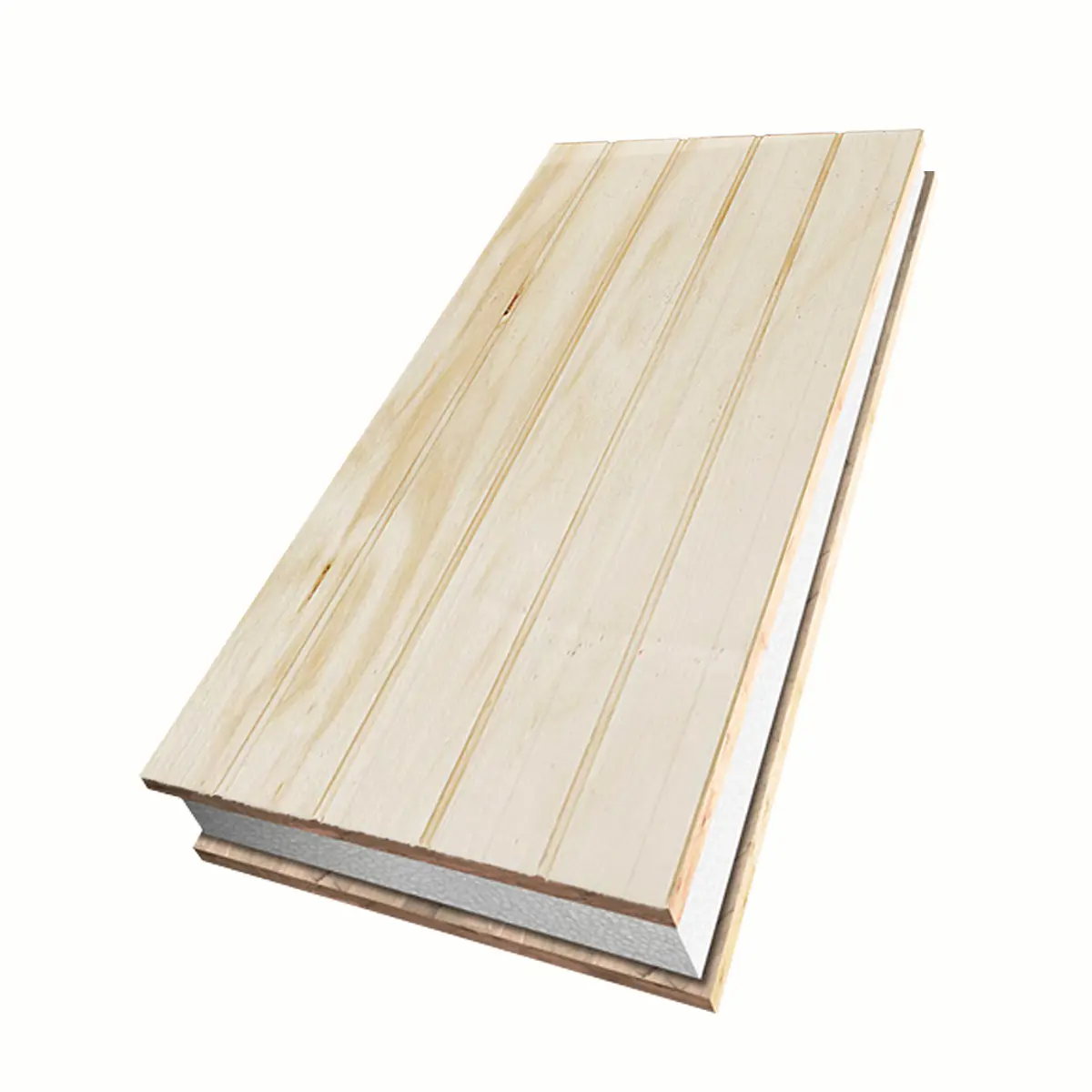 Panel terciado-ranurado