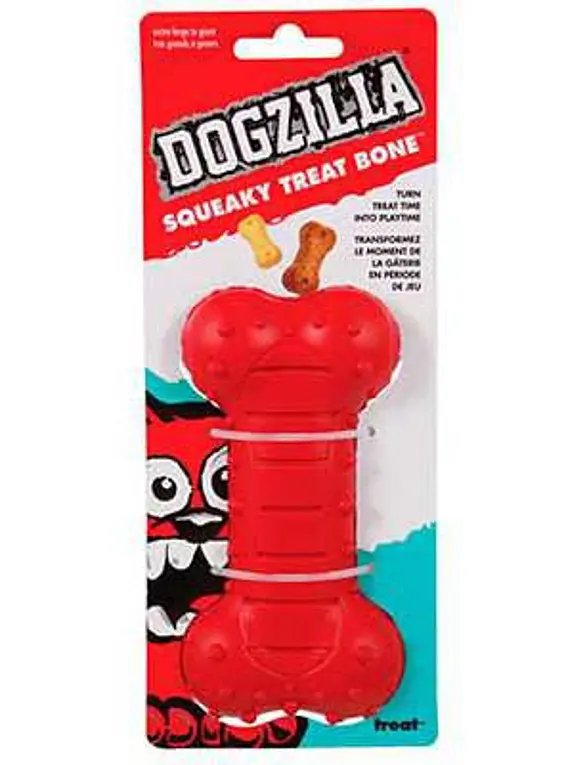 Squeaky Treat Bone - Dogzilla