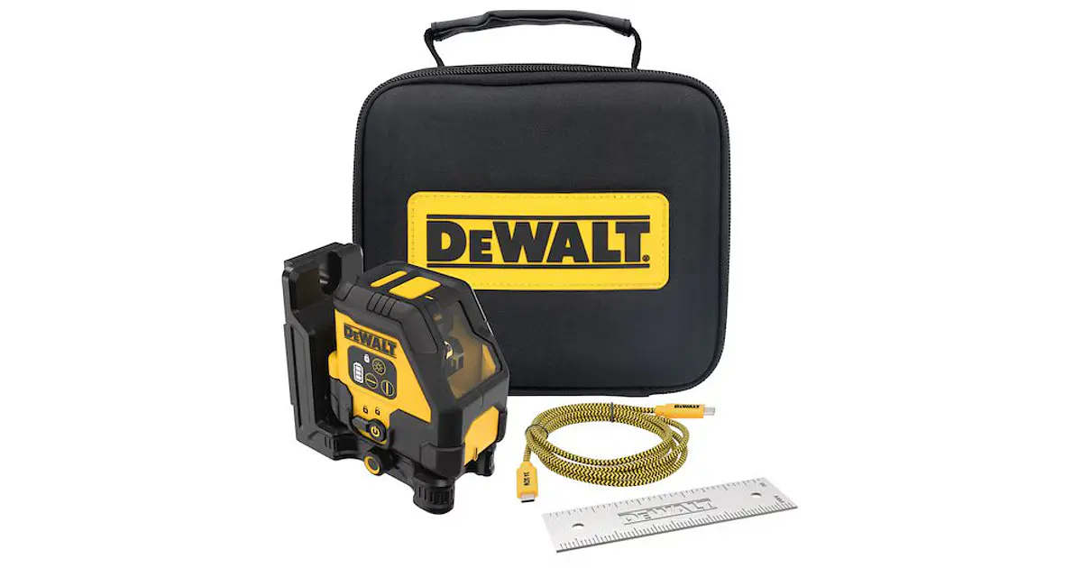 Nivel Láser Línea Cruzada Rojo Carga USB DEWALT DCLE14201RB