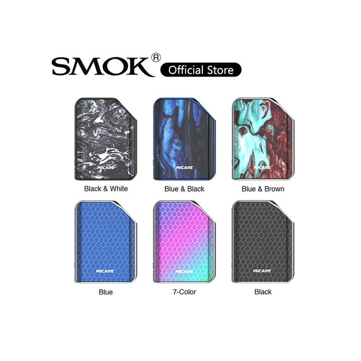 Vaporizador Smok Micare Black Cobra Para Cartucho Clear 510