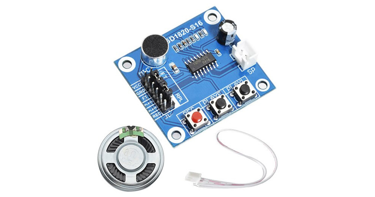 Modulo de Grabacion y Reproduccion de Audio ISD1820-S16