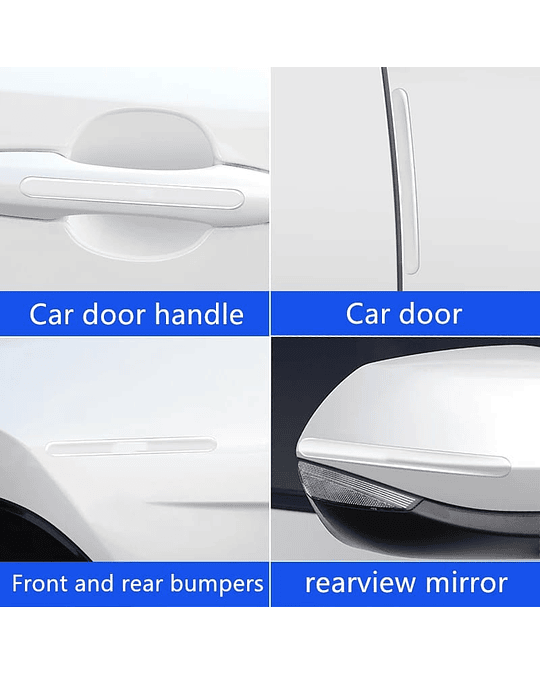 Set tope de puertas goma anticolision tope de retrovisor,...