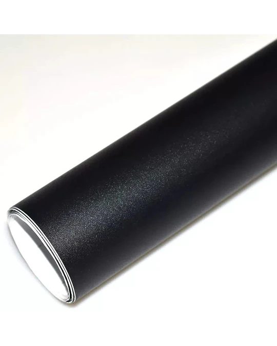 Papel vinilo autoadhesivo decorativo tunnig color negro mate