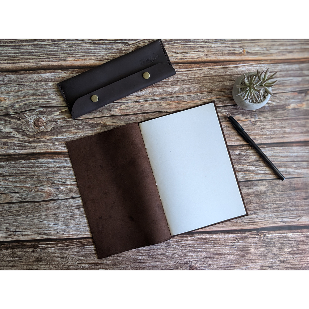 Bitácora grande color Chocolate | Amau