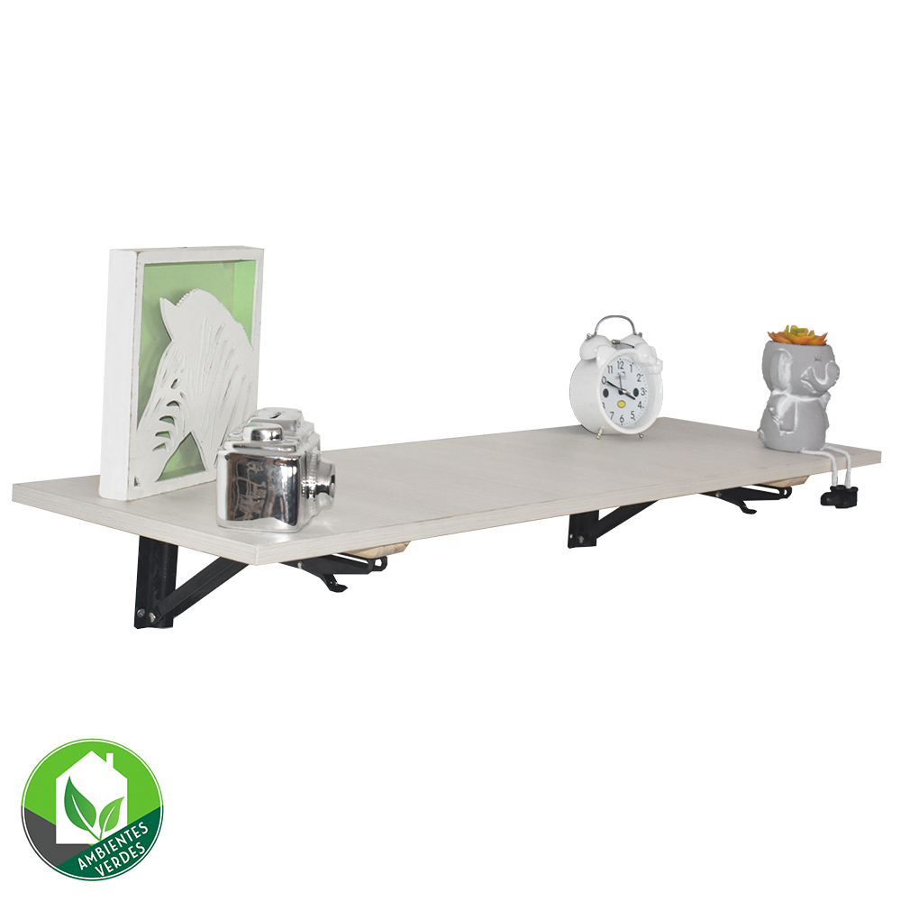 Repisa Abatible Metálica Plegable Y Melamina