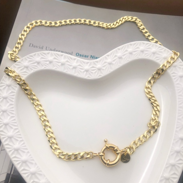 Collar Dorado Cadena Trenzada Timon