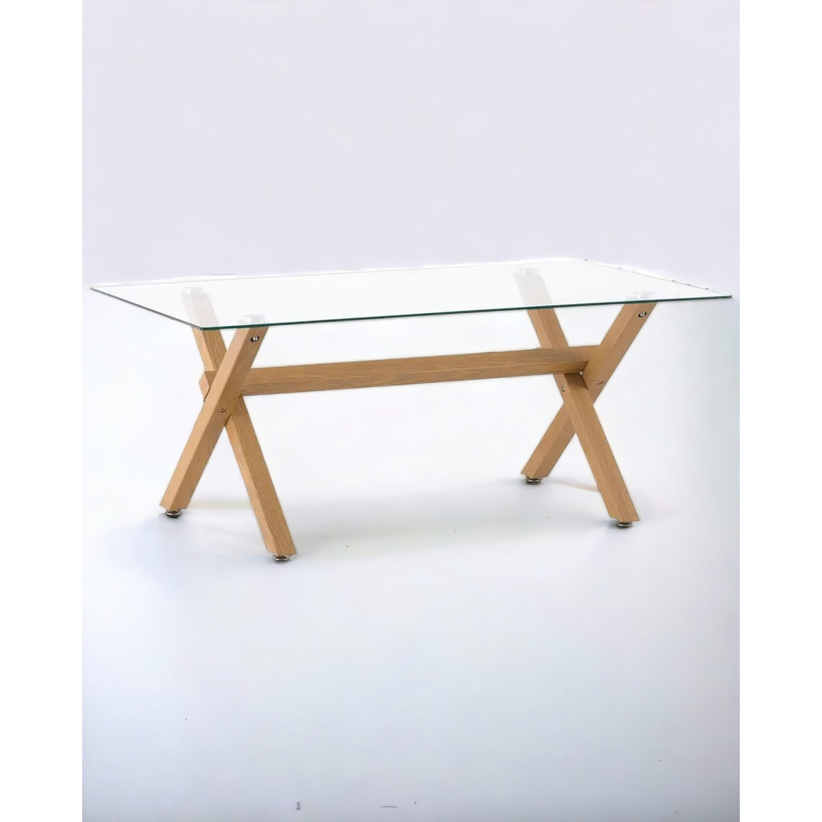 Mesa Rectangular Vidrio Elite 140x90 cm