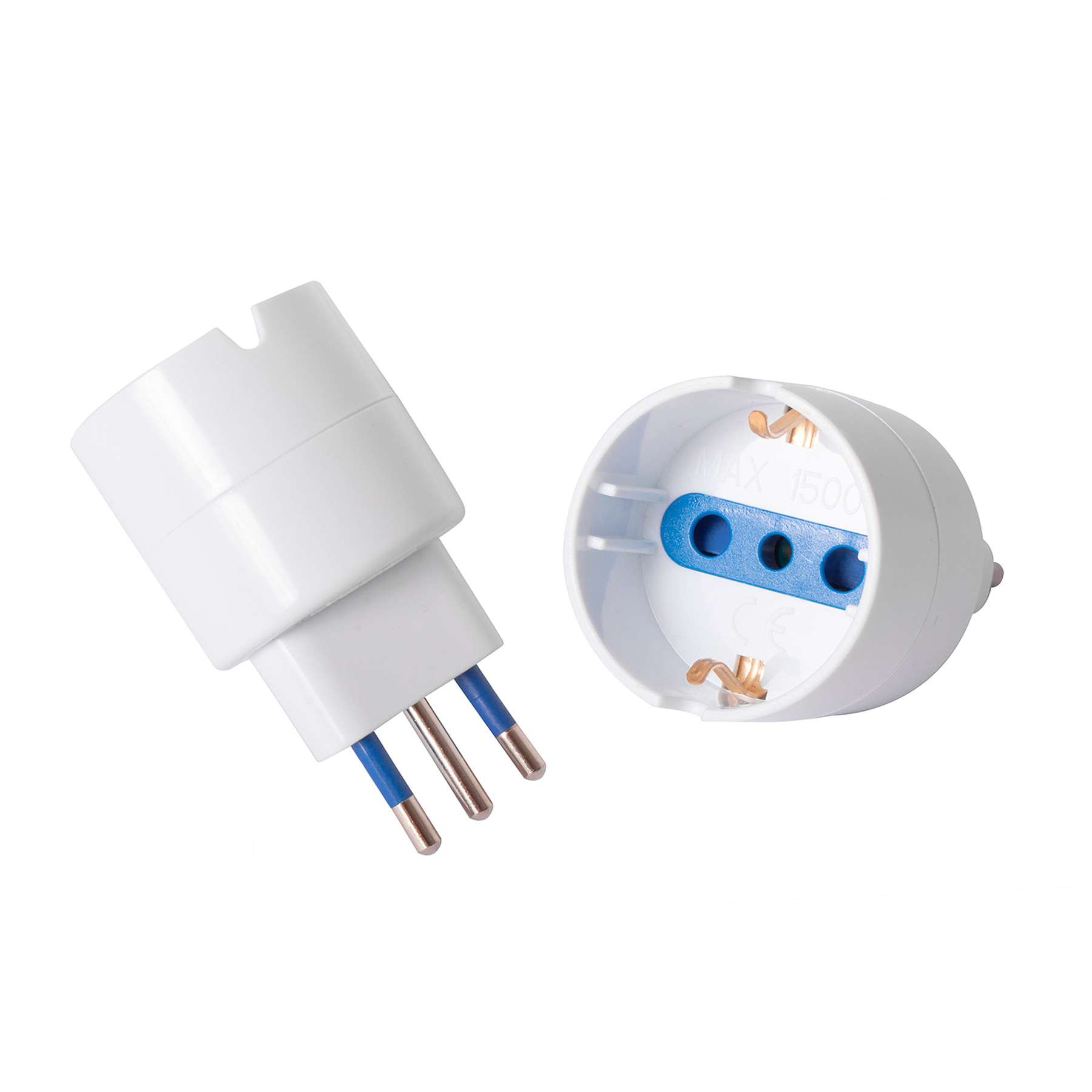 Adaptador Schuko 10 A 250V