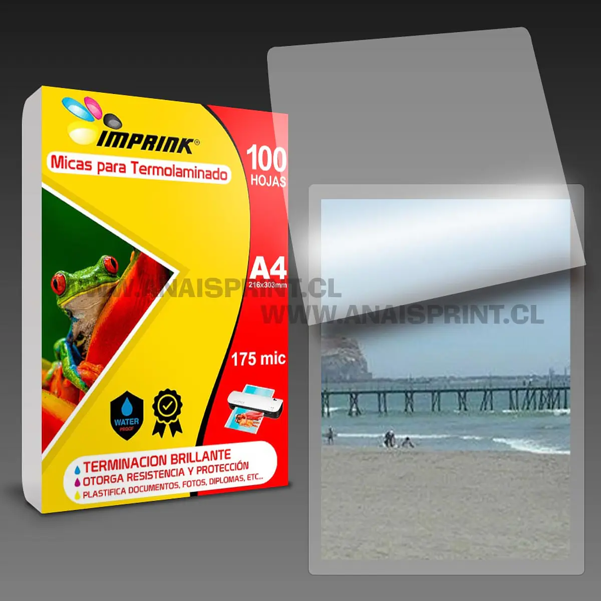 MICAS PARA TERMOLAMINADORA PLASTIFICADORA A4 / 175 MIC.