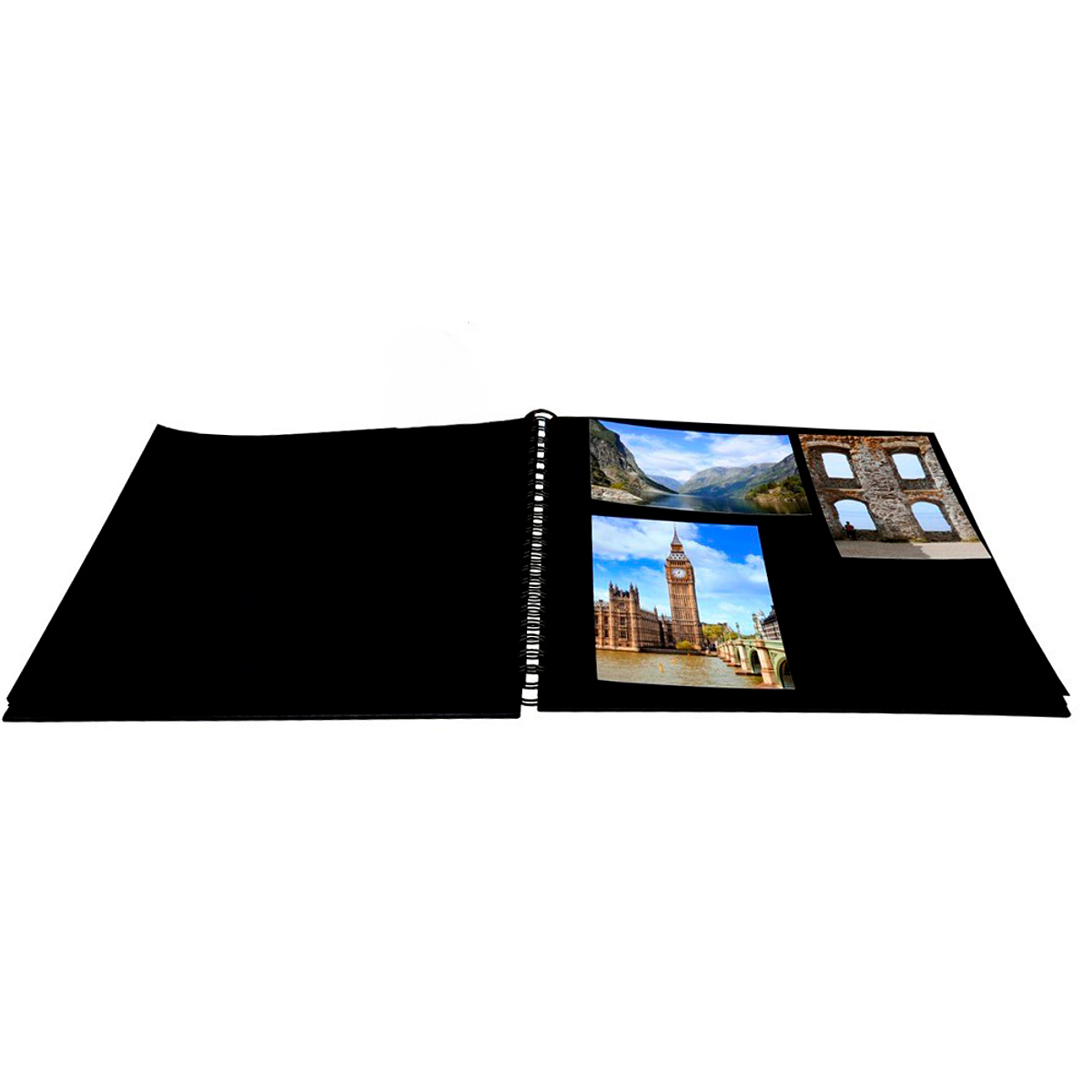 ALBUM DE FOTOGRAFIAS O RECORTE CON 20 HOJAS NEGRAS