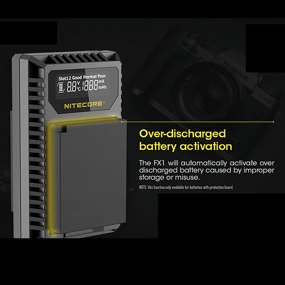 Cargador Nitecore Dual-Slot USB para Fuji | Andes Photo