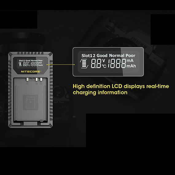 Cargador Nitecore Dual-Slot USB para Fuji | Andes Photo