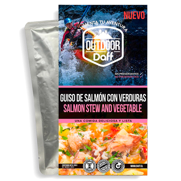 Comida Deshidratada Outdoor Daff Guiso Salmón con Verduras | Andes Photo