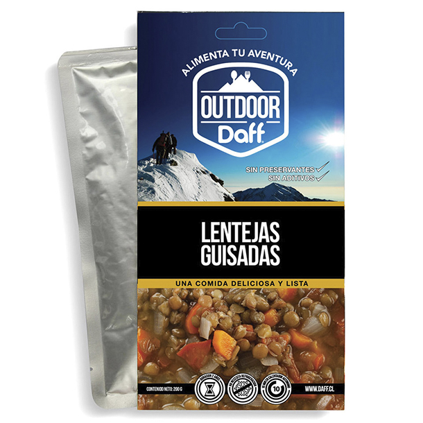 Comida Deshidratada Outdoor Daff Lentejas Guisadas | Andes Photo