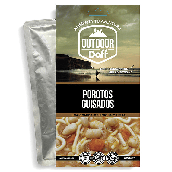 Comida Deshidratada Outdoor Daff Porotos Guisados | Andes Photo