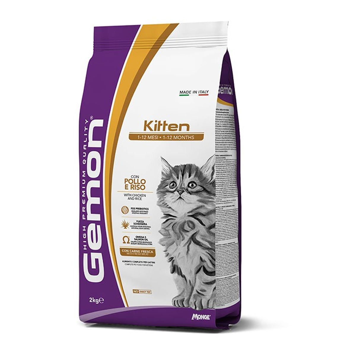 GEMON CAT KITTEN CHICKEN AND RICE X 1,5 KG
