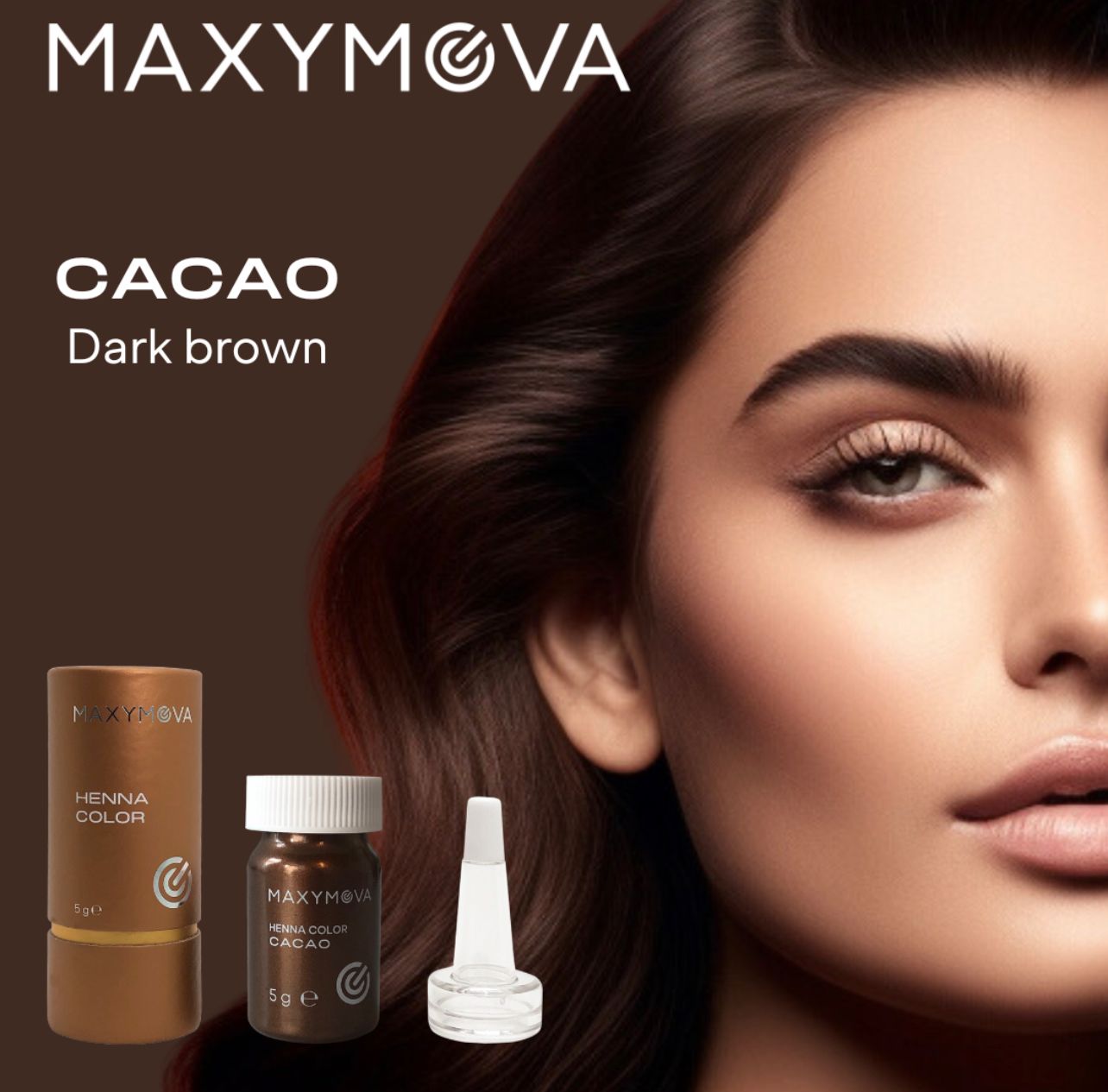 HENNA CACAO - DARK BROWN (MARRÓN OSCURO) MAXYMOVA