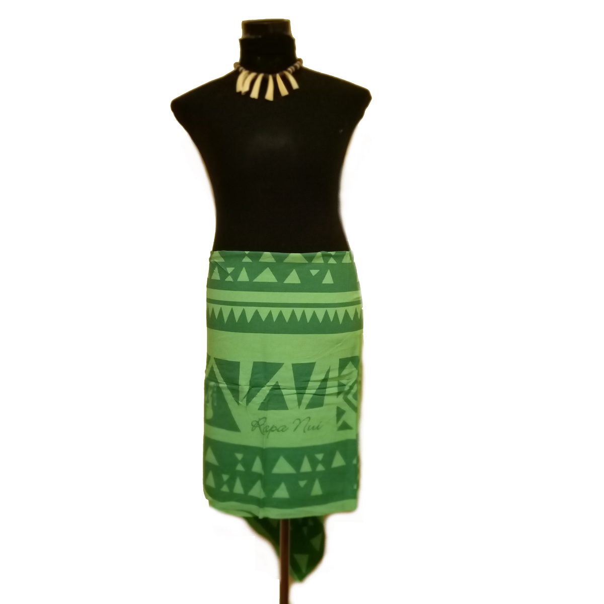 Pareo Napohe Grande Rapa Nui Color Turquesa Diseño Tatoo