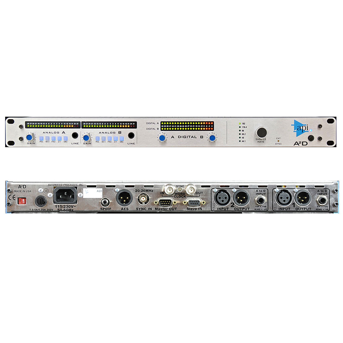 API A2D CONVERTIDOR AD / PREAMPLIFICADOR DE MICRÓFONO DUAL