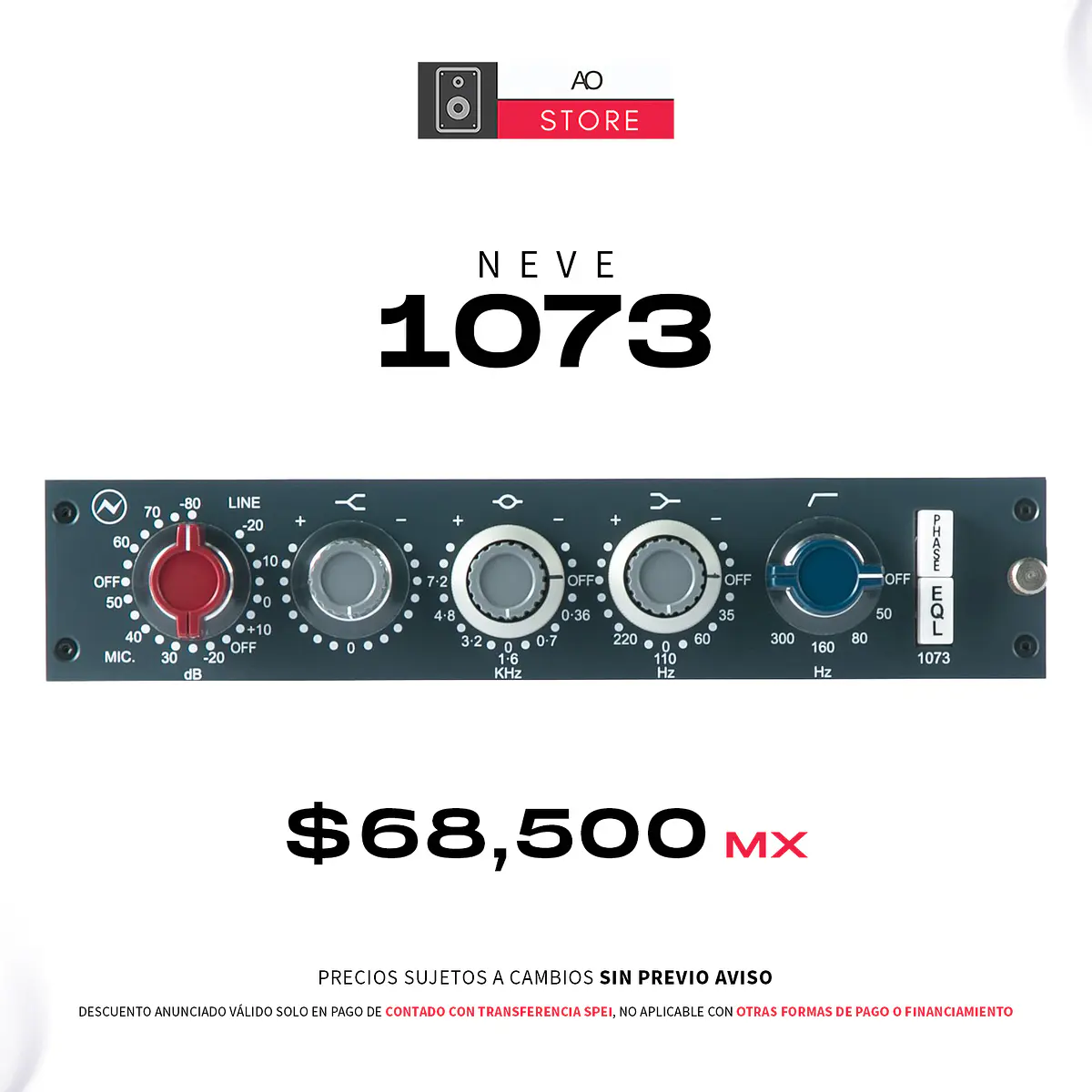Neve 1073 Classic Preamplificador y Ecualizador