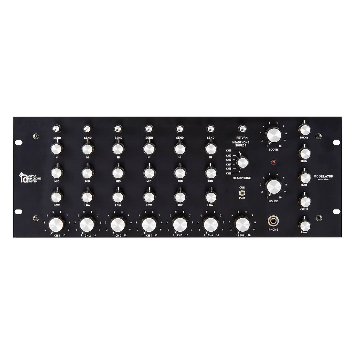 Alpha Recording System Model 6700 Mixer de 6 Canales