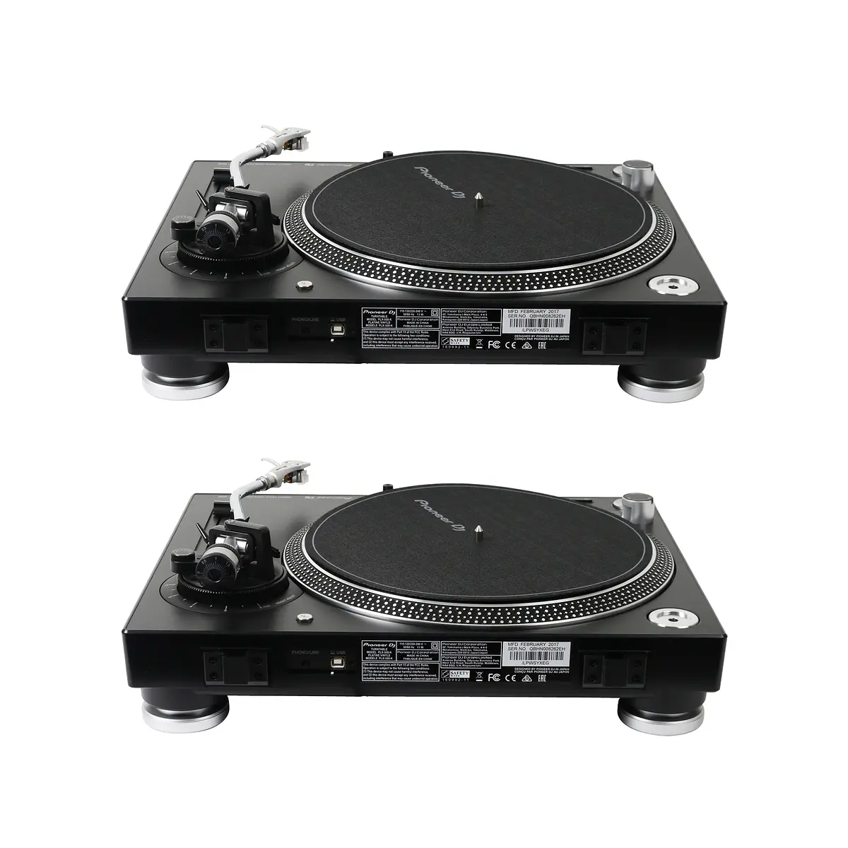 Pioneer PLX 500 Tornamesa Para Dj (2 Piezas) + Omnitronic TR