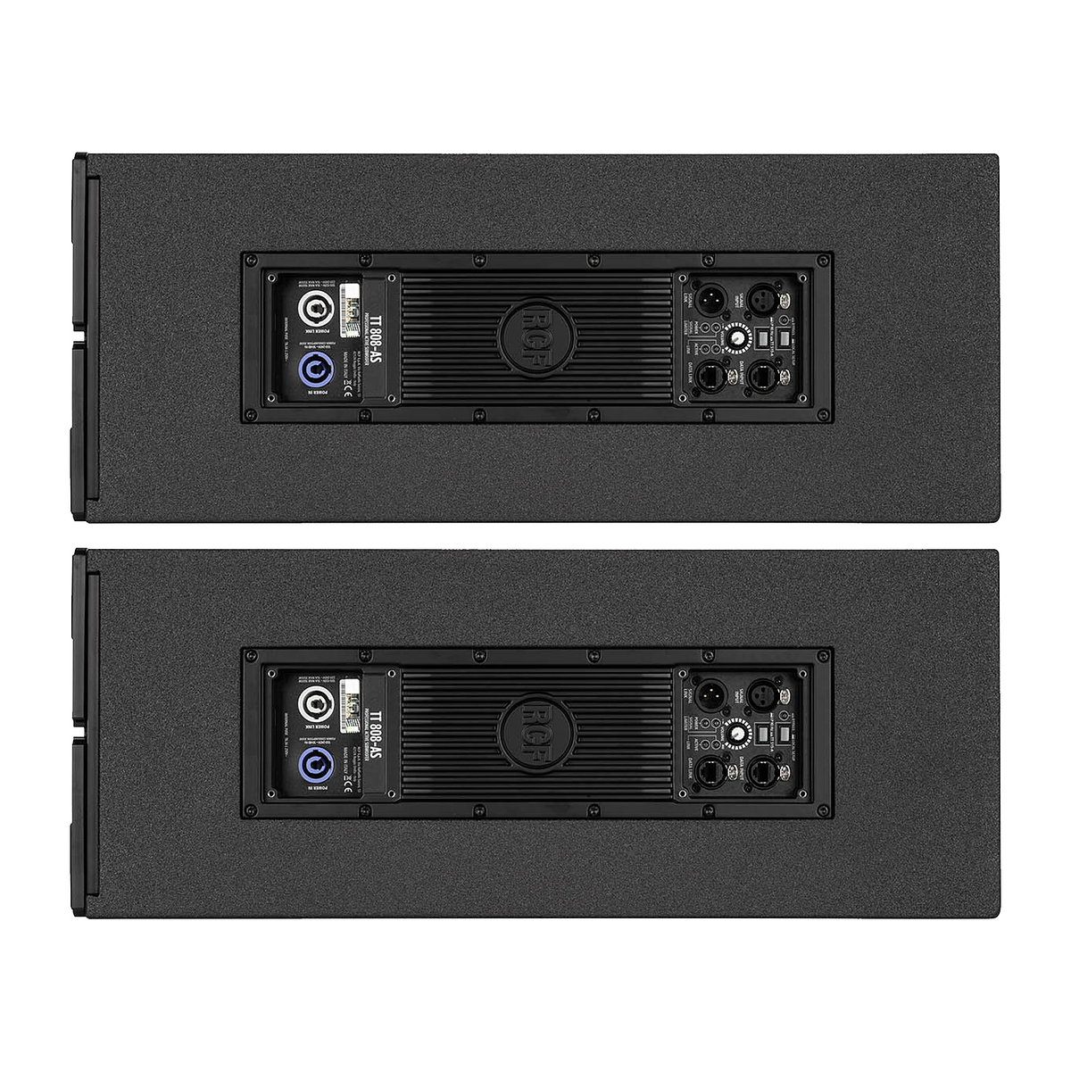 2 RCF TT 515-A Speaker + 2 TT 808-AS Subwoofer + 2 RCF PM-KI