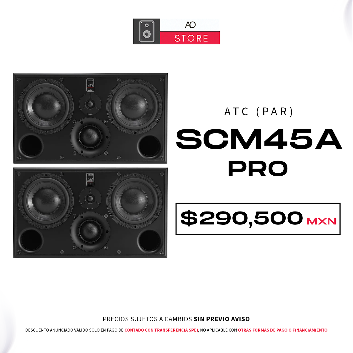 ATC SCM45A Pro Monitores De Estudio (2 Piezas)