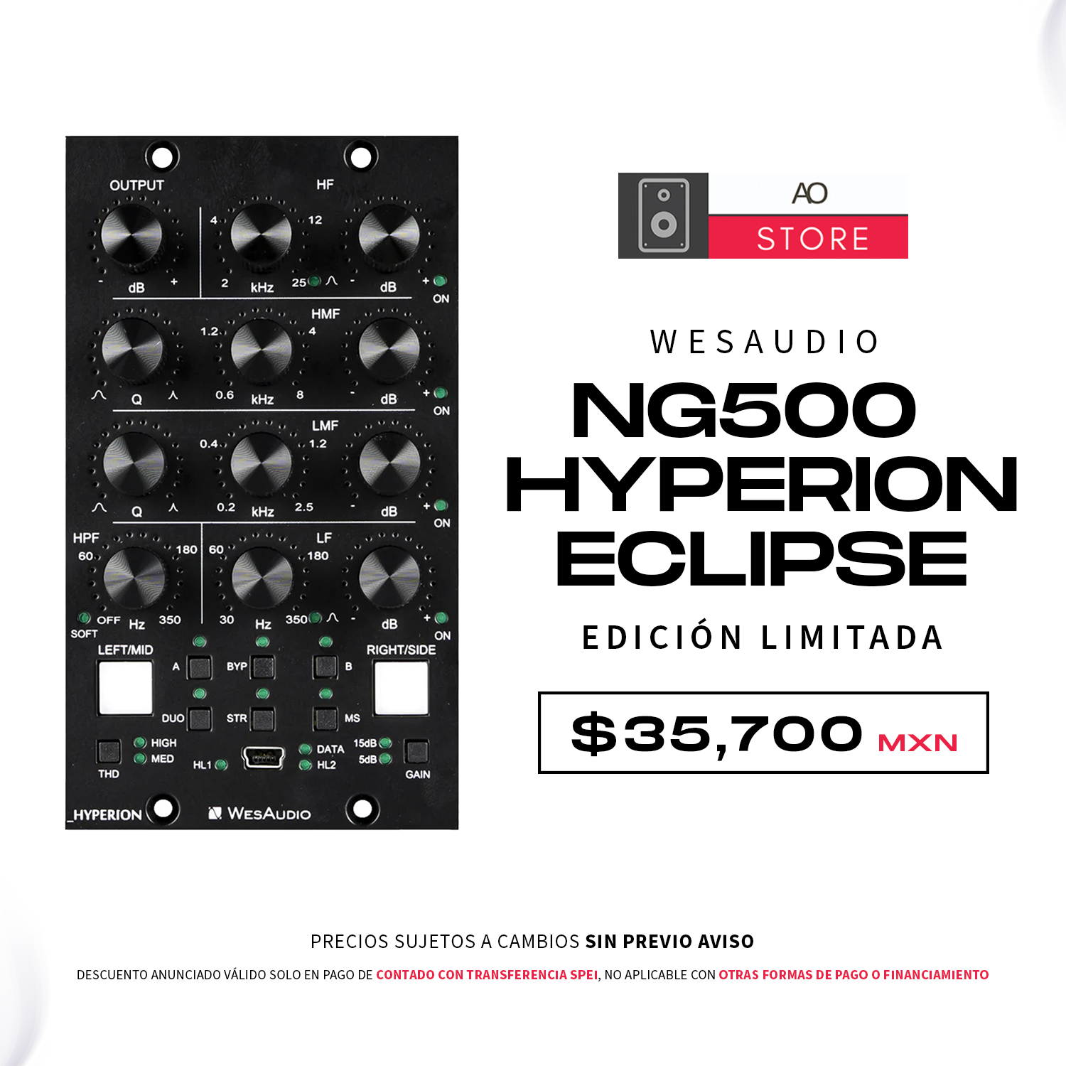 WesAudio Ng500 Hyperion Eclipse Edición Limitada Serie 500 E
