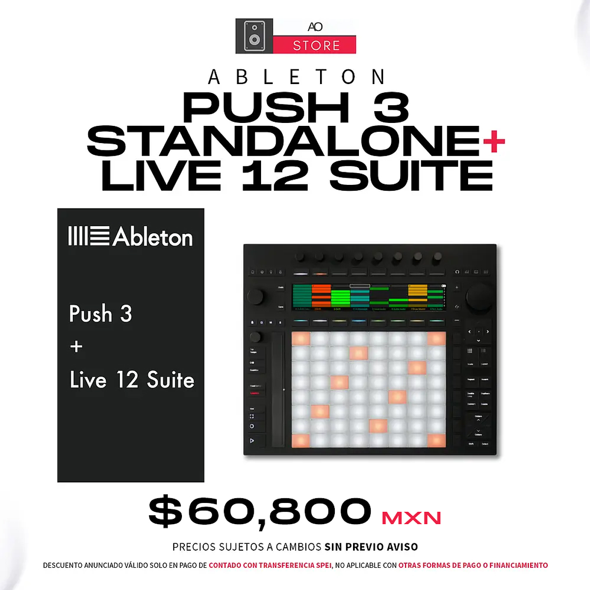 Ableton Push 3 Standalone + Ableton Live 12 Suite