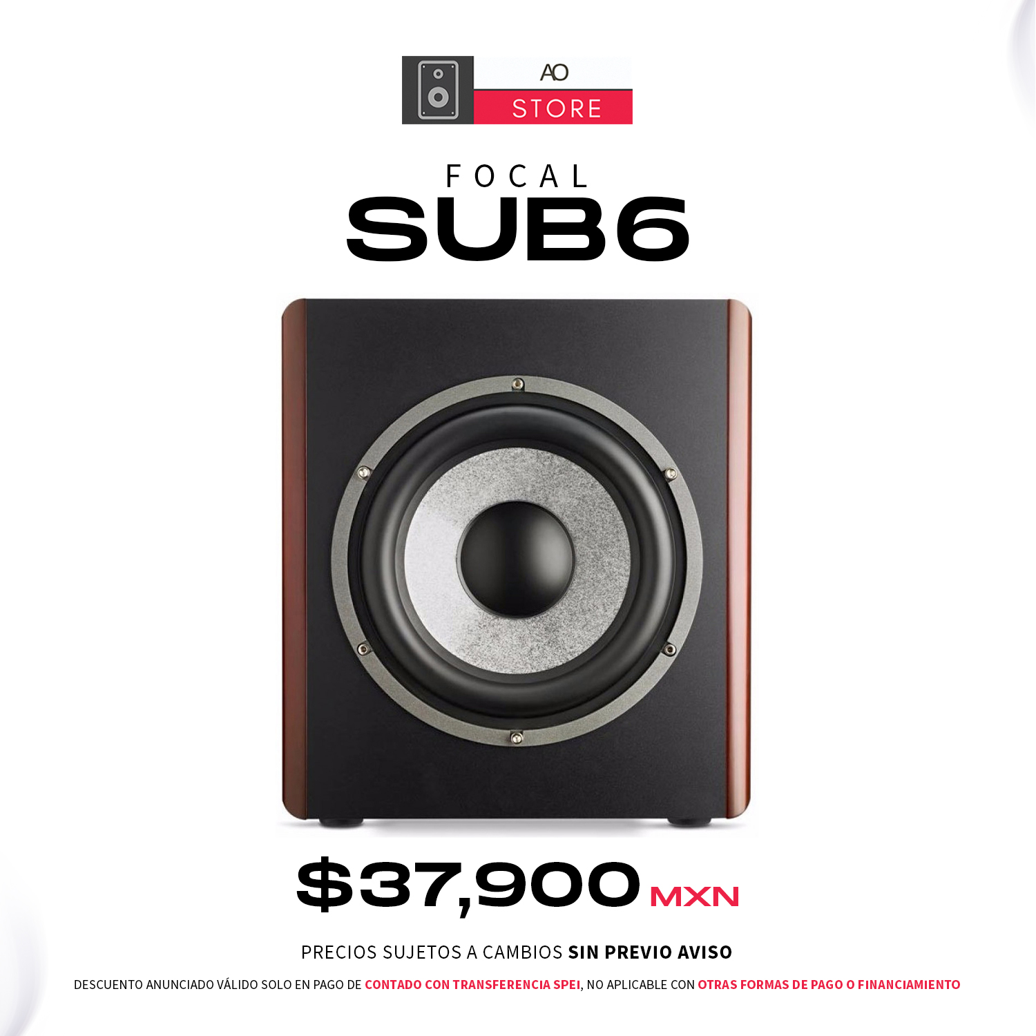 FOCAL SUB6 11 inch Powered Studio Subwoofer