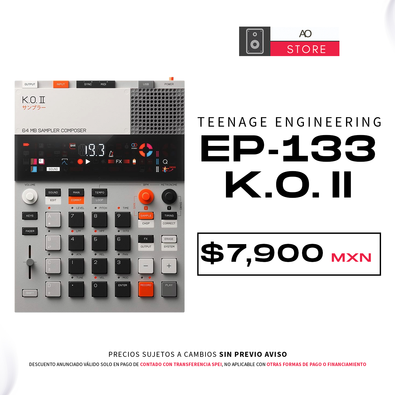 Teenage Engineering Ep 133 K.O. II Sampler