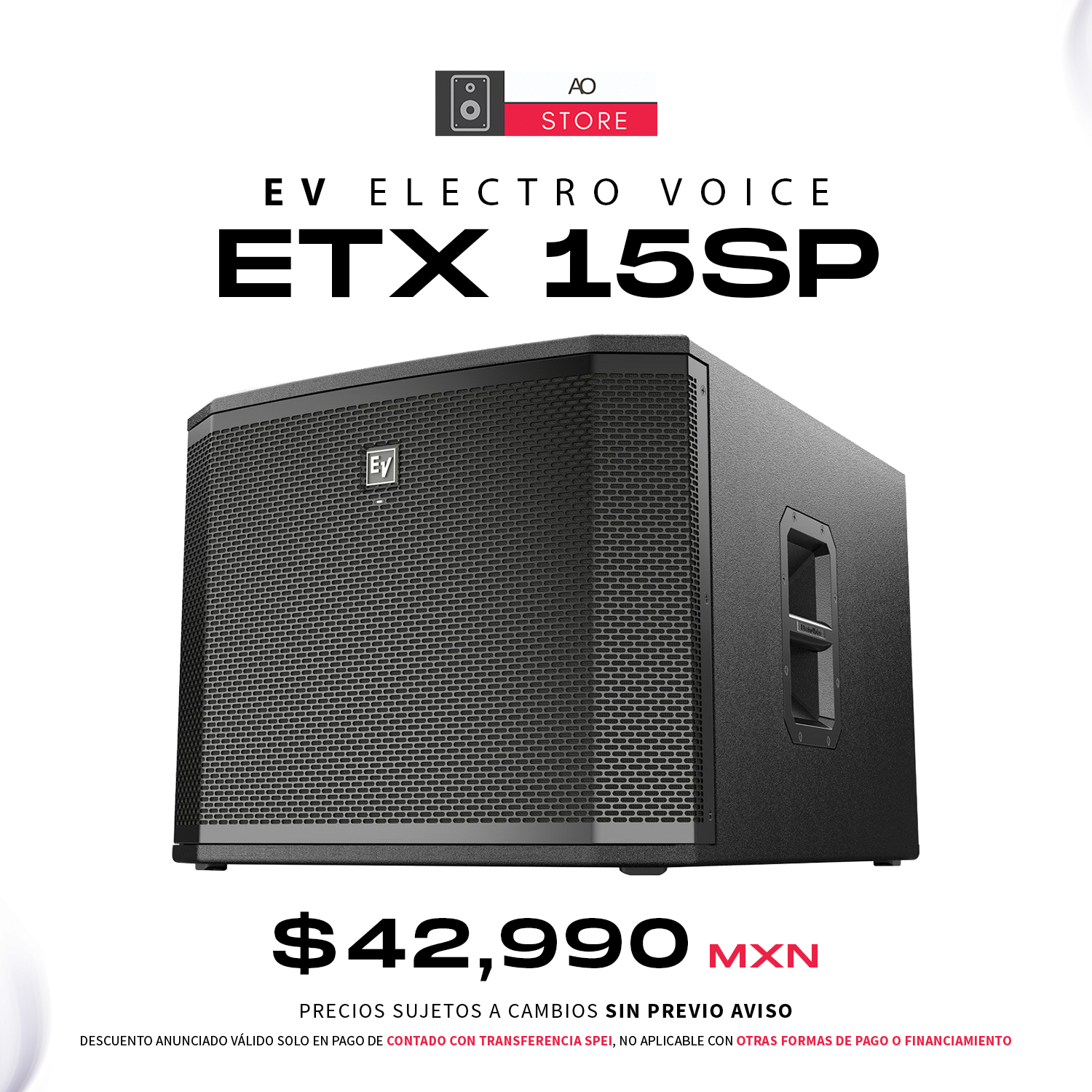 EV Electro Voice Etx 15sp Subwoofer Activo