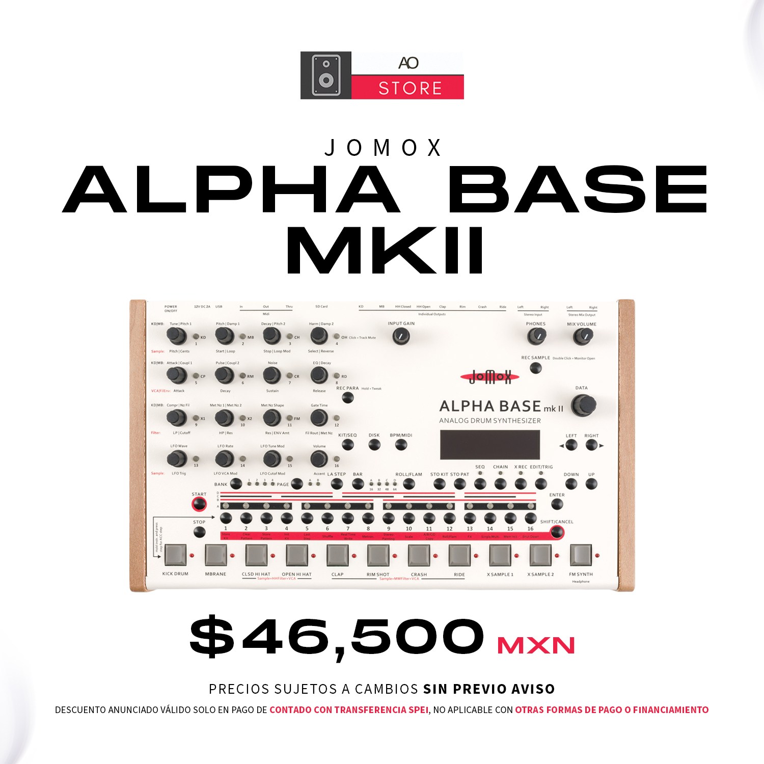 Jomox Alpha Base MkII Caja de Ritmos