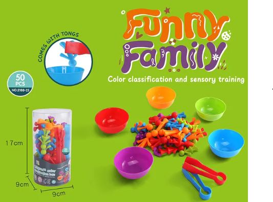 Juguetes de clasificación de colores para niños 36 y 48 piez