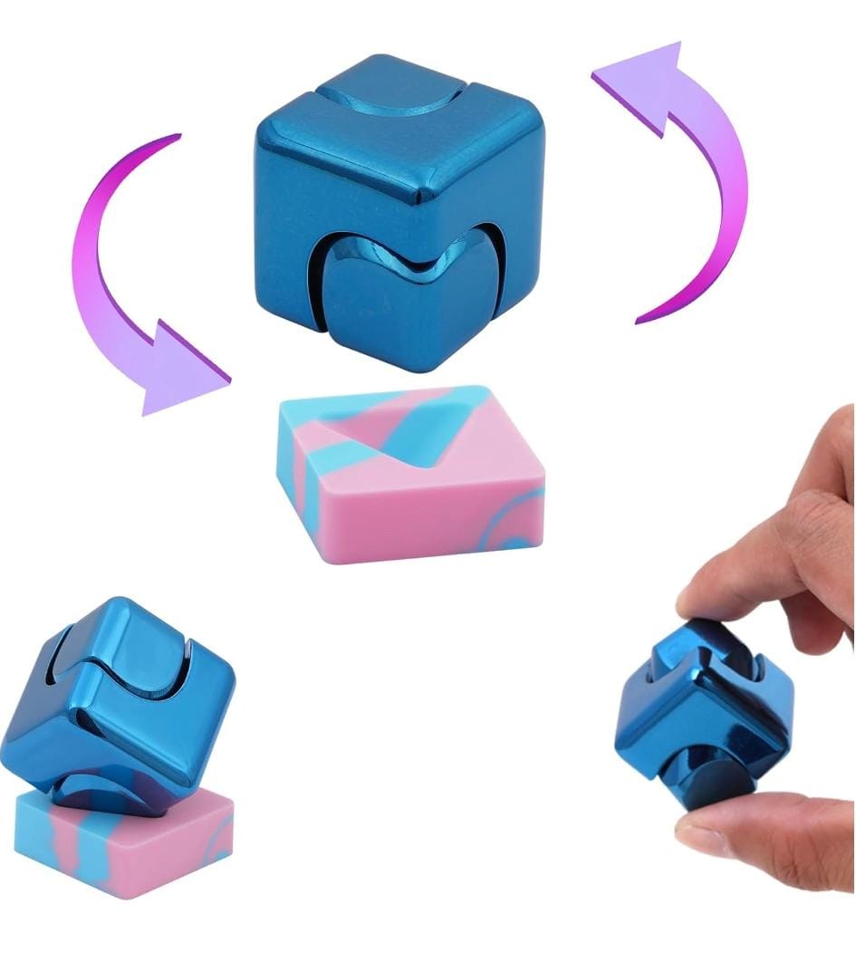 Cubo Spinner Fidget color metal