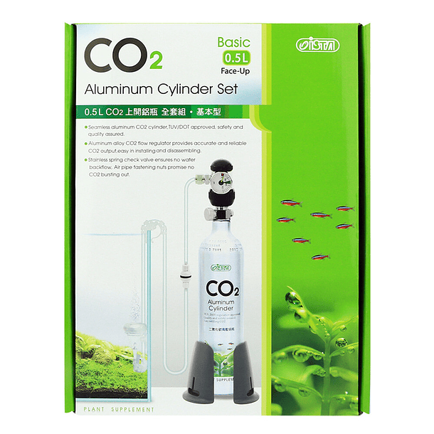 Kit de CO2 Completo Ista com Garrafa de 500ml e Suporte