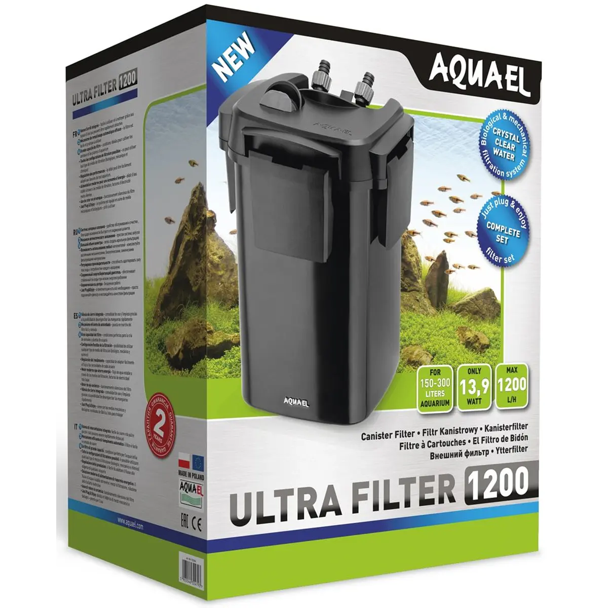 ULTRA 1200 - Filtro Externo 1200L/H (13,9W) (150L/300L)